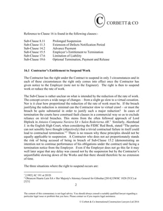 Clause 16 suspension | PDF