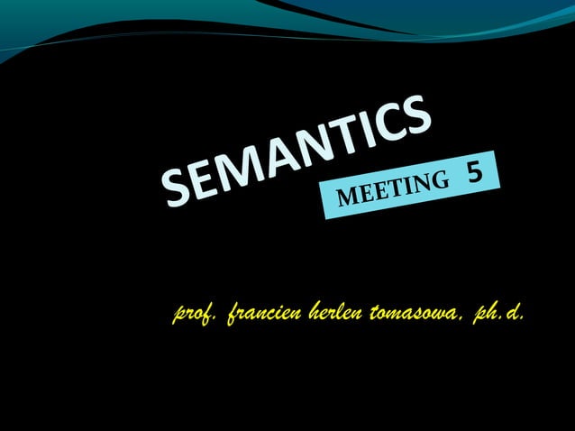 Clause as representation | PPT