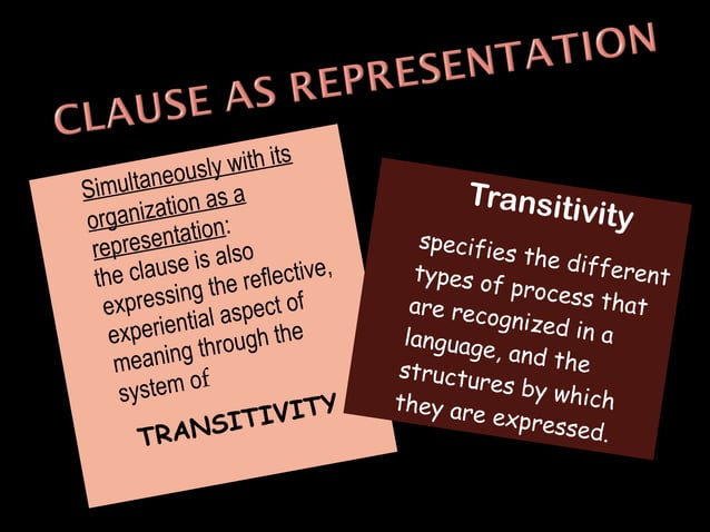 Clause as representation | PPT