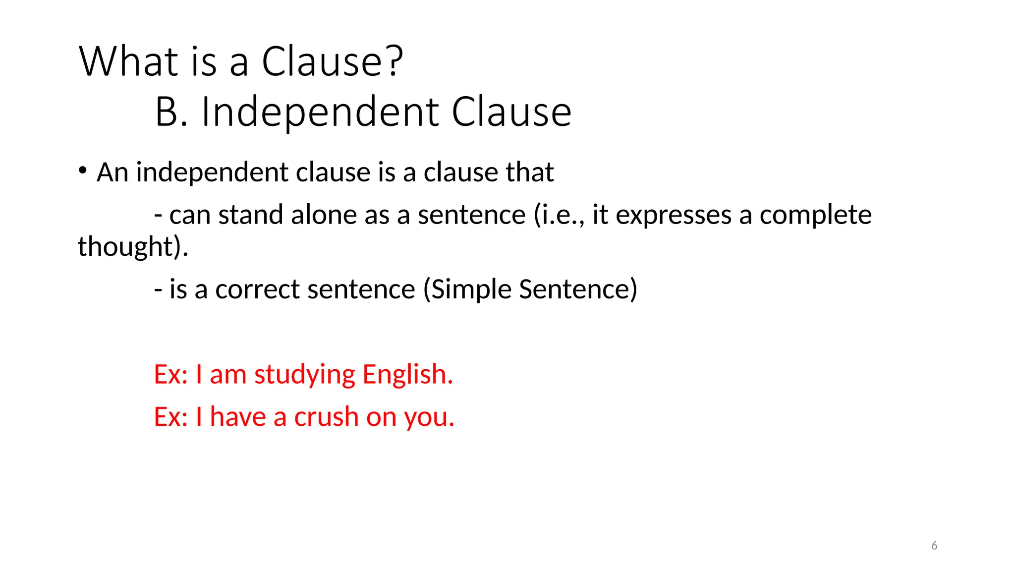 Clause: explanation with example sentences | PPTX