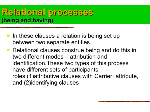 Clause As Representation In Functional Grammar | PPT