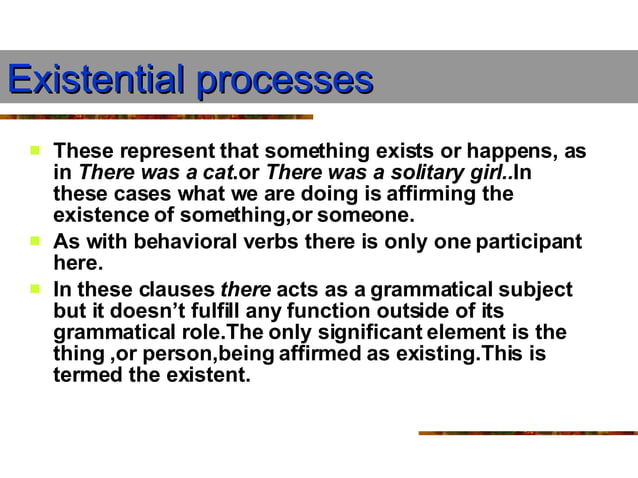 Clause As Representation In Functional Grammar | PPT