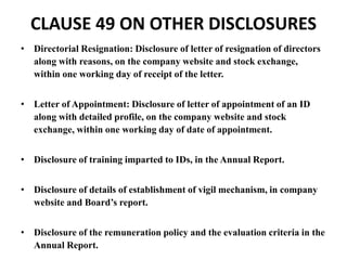 Clause 49 | PPTX