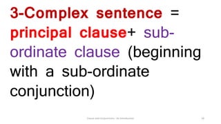 Clause and conjunctions | PPTX
