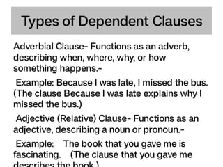 Clause and its types . | PDF
