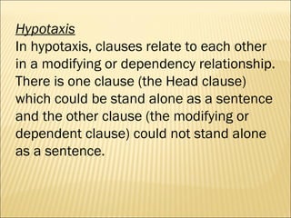 Clause complex (maira, sofia, mercedes) | PPT
