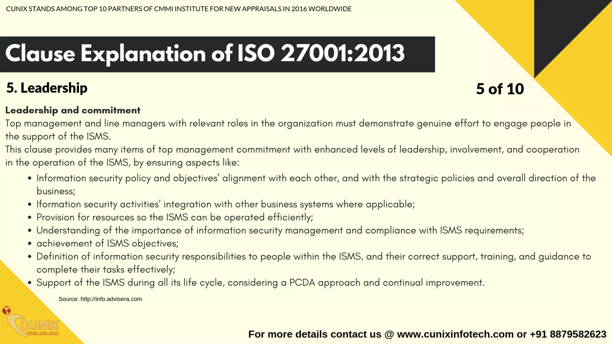 Clause explanation of ISO 27001 2013 | PPT