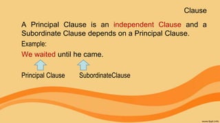 Clause for English grammar | PPT