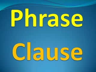 Clause modifiers | PPTX