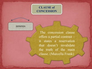 Clause of concession | PPTX