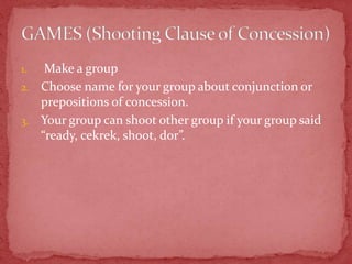 Clause of concession | PPTX