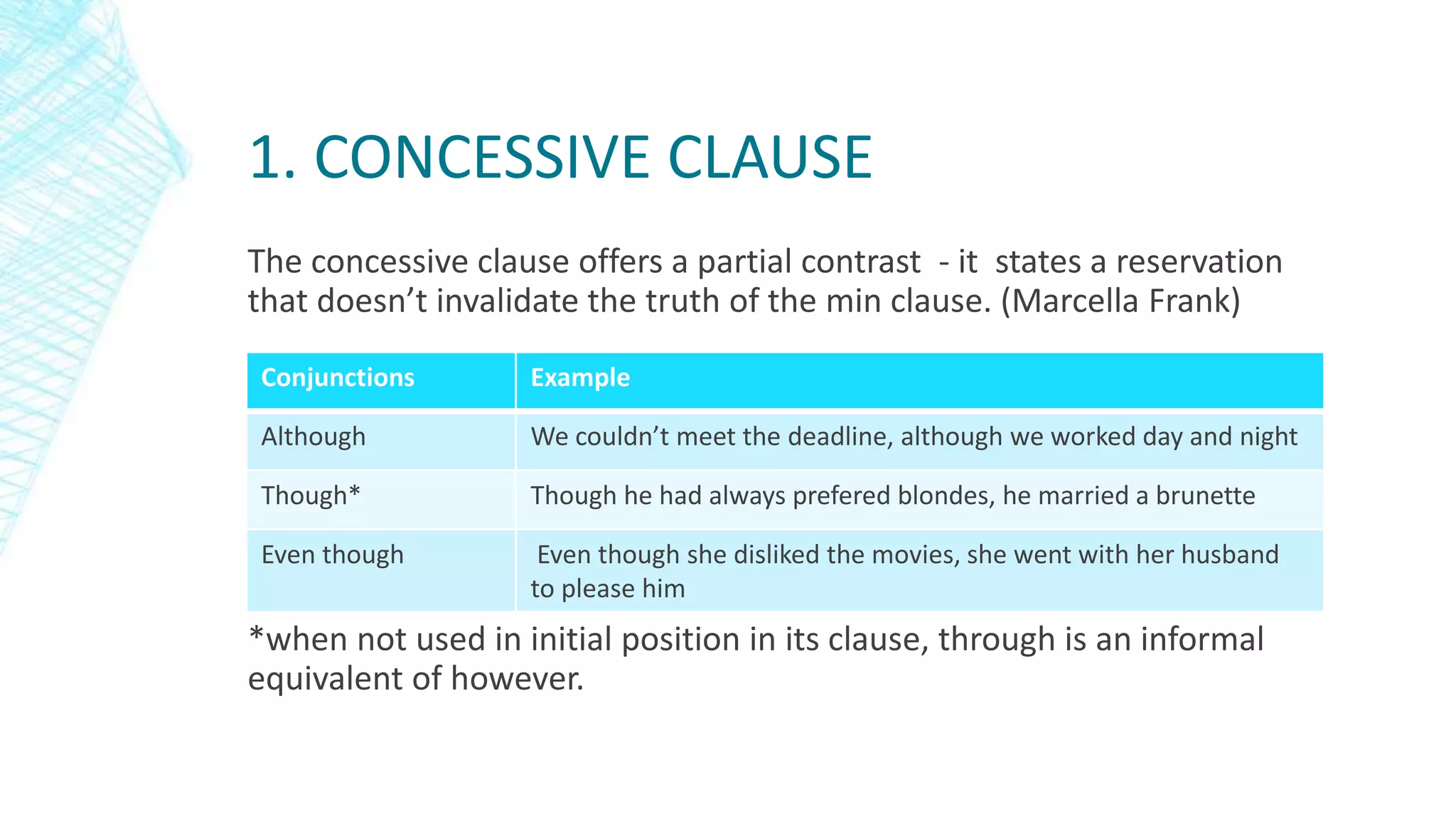 Clause of contrast | PPTX