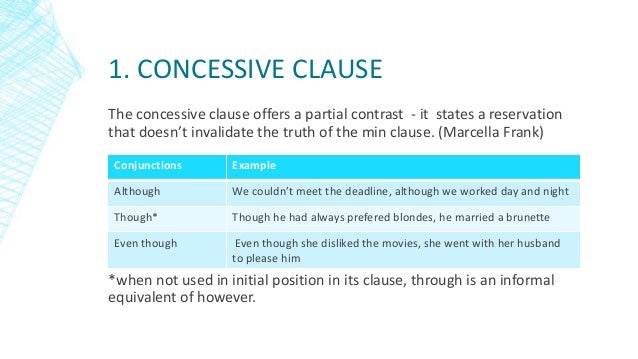 Clause of contrast