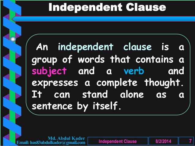 Independent Clause Definition And Examples Of Independent Clauses 7