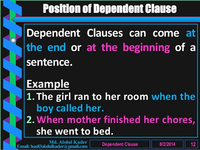 Clause (Part 3 of 10)-Dependent Clause