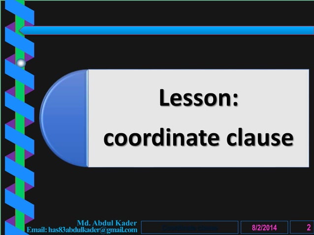 Clause (Part 4 of 10)- Coordinate clause | PPTX