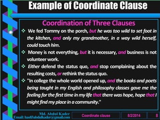 Clause (Part 4 of 10)- Coordinate clause | PPTX