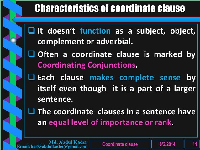 Clause (Part 4 of 10)- Coordinate clause