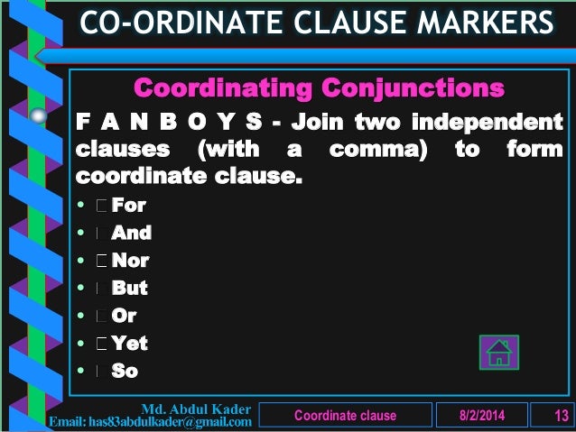 Clause (Part 4 of 10)- Coordinate clause