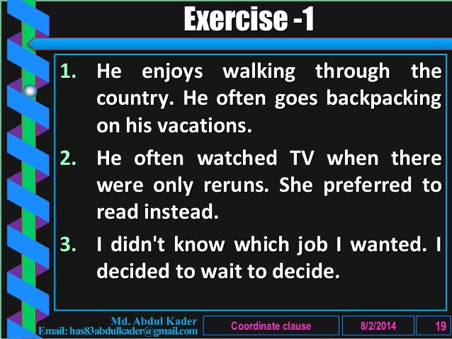 Clause (Part 4 of 10)- Coordinate clause