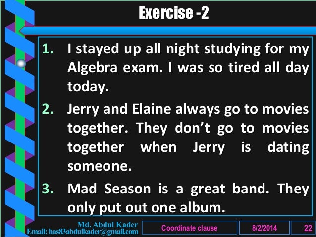 Clause (Part 4 of 10)- Coordinate clause