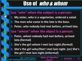 Clause (part 7 of 10)-Defining & Non-defining Relative clause | PPT