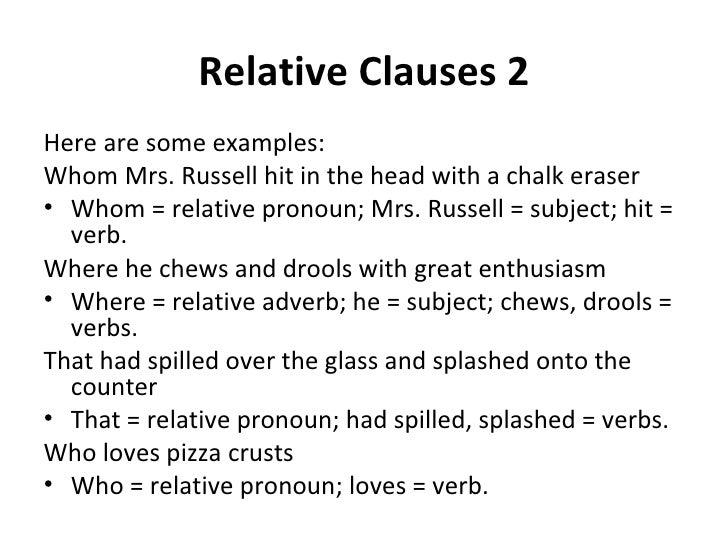 Clause – phrase