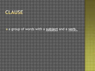 Clauses | PPTX