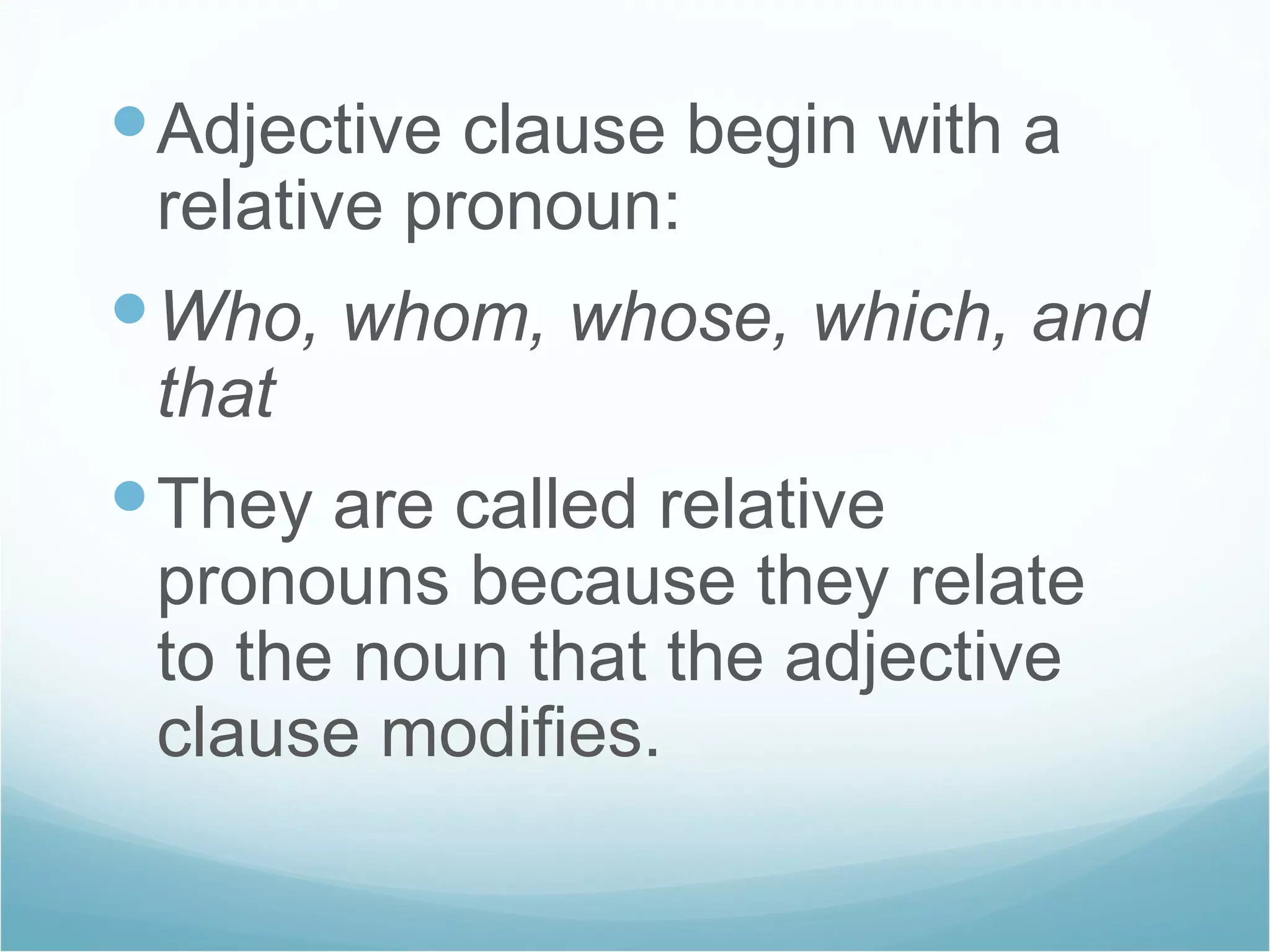 Clauses II | PPT