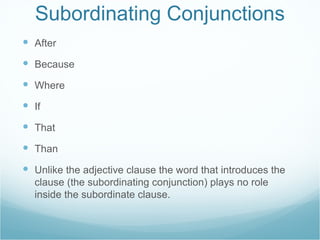 Clauses II | PPT