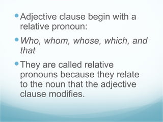 Clauses II | PPT
