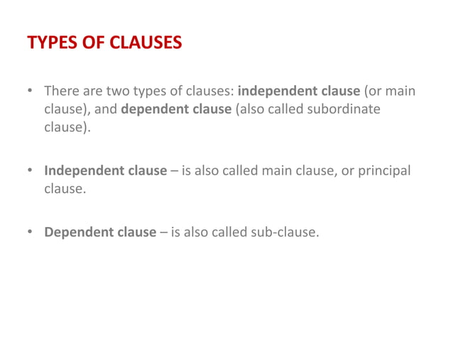 Clauses | PPTX | Law