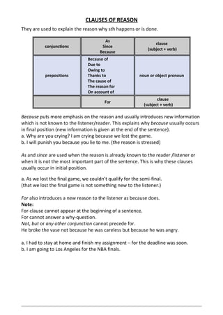 Clauses of concession | DOC