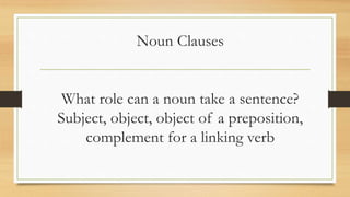 Clauses | PPTX