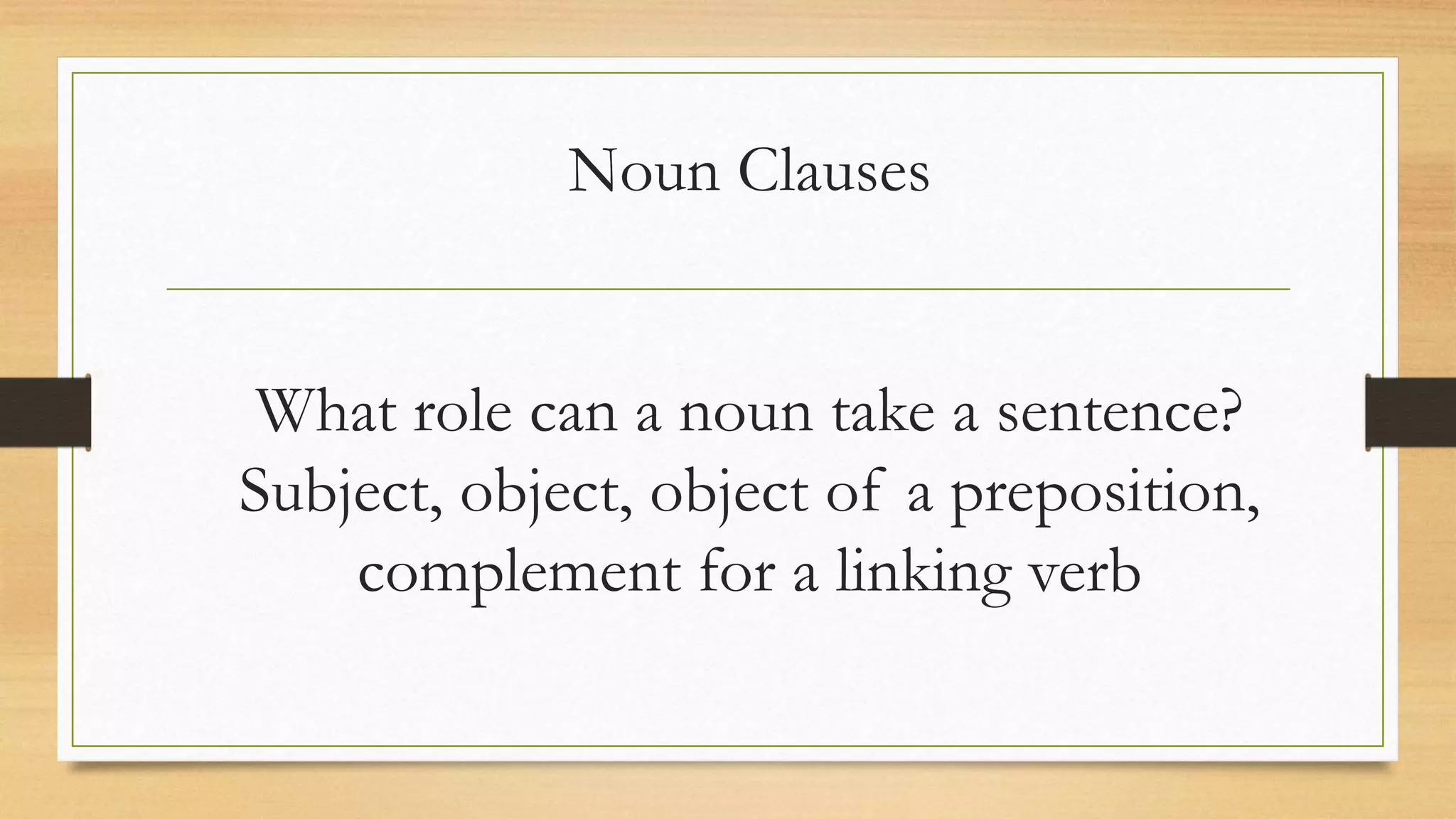 Clauses | PPT