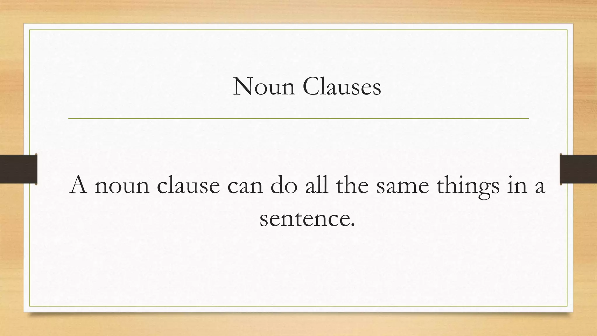 Clauses | PPT