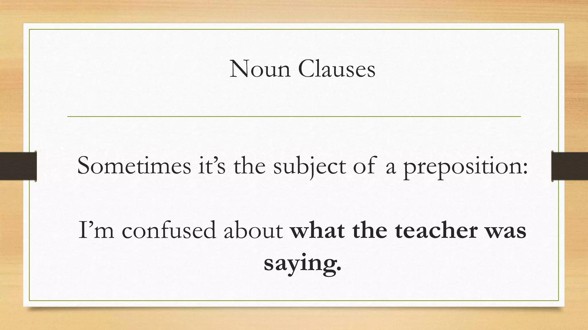 Clauses | PPT