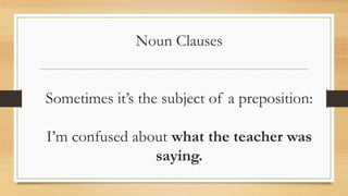 Clauses | PPTX