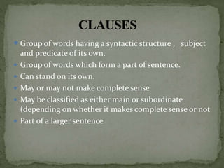 Clauses | PPTX
