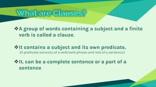 Clauses | PPT