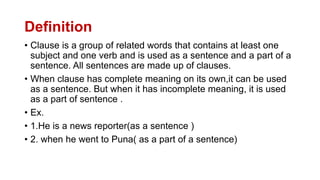 Clauses | PPT