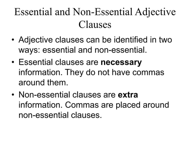 Clauses.ppt for lesson in English Enhancement | PPT