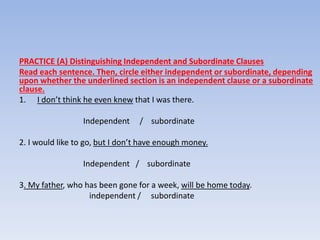 Clauses. Grammar lesson about clauses pptx | PPTX