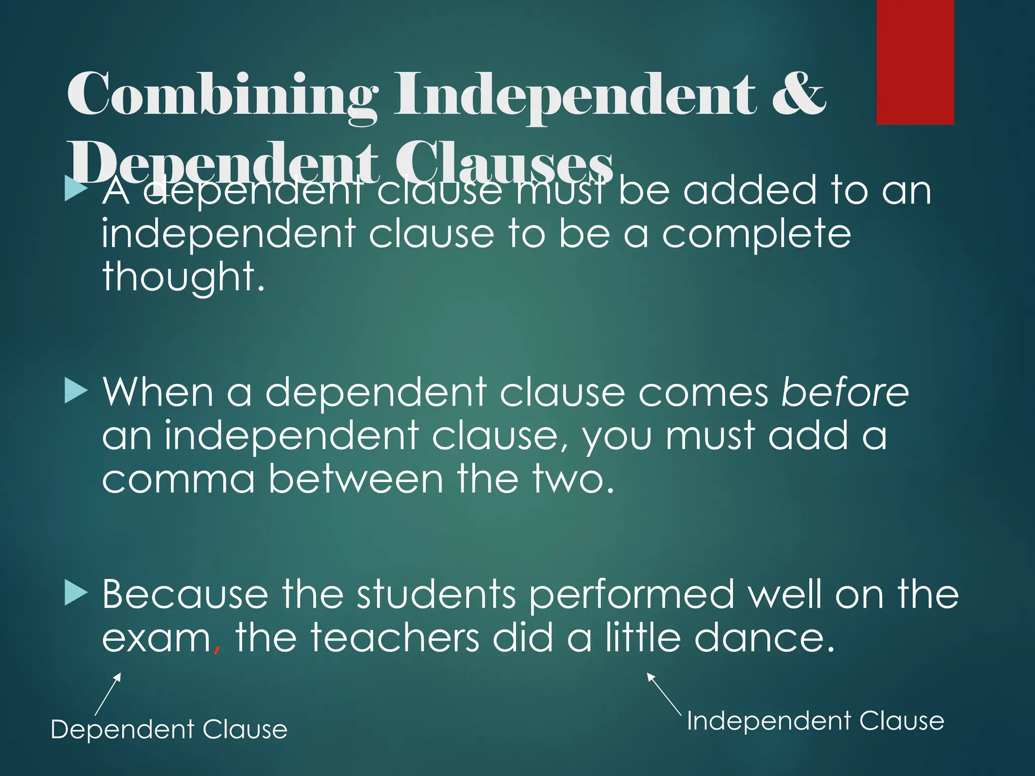 Clauses-definition and main types with examples | PPT