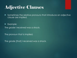 Clauses-definition and main types with examples | PPT
