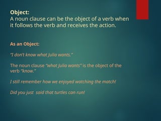 Clauses-definition and main types with examples | PPT