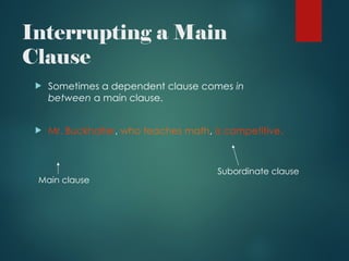 Clauses-definition and main types with examples | PPT