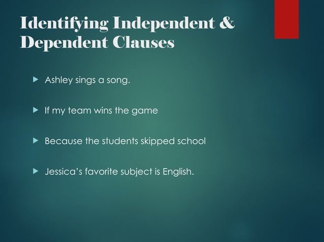 Clauses-definition and main types with examples | PPT