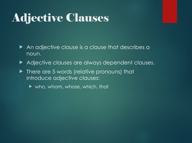 Clauses-definition and main types with examples | PPT