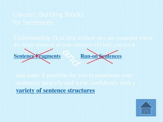 Matery of english learning, focus of clauses. | PPTX | Geology | Science